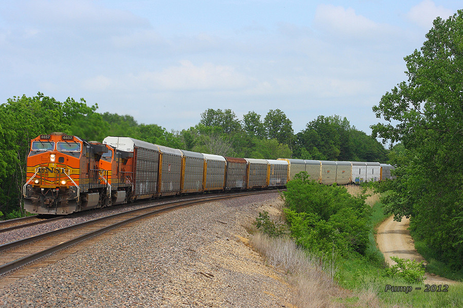 Westbound BNSF Vehicle Train